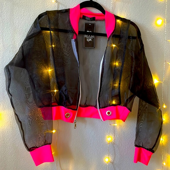 MXM | Tops | See Through Jacket | Poshmark